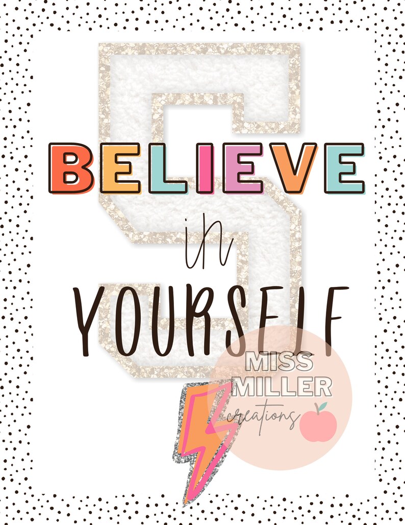 Groovy Glitter Class Rules Posters - Etsy