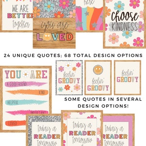 Groovy Glitter Classroom Posters - Etsy