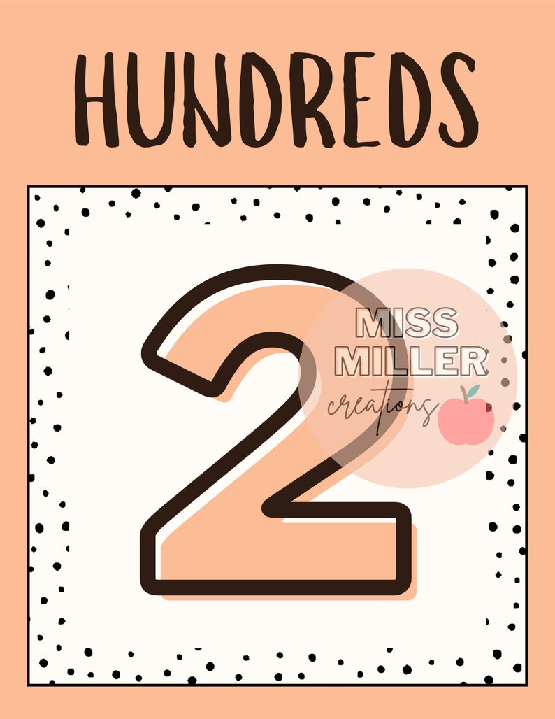 Groovy Boho Place Value Posters - Etsy