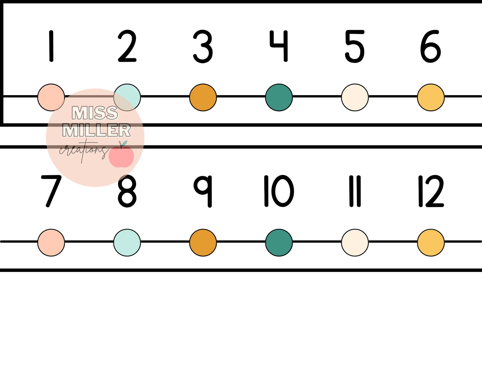 Modern Boho Rainbow Classroom Math Displays - Etsy