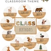 Woodland Classroom Calendar - Etsy