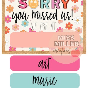 Where Are We Classroom Door Sign - Etsy