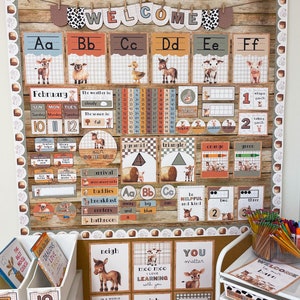 Farm Friends Complete Classroom Collection [editable] - Etsy