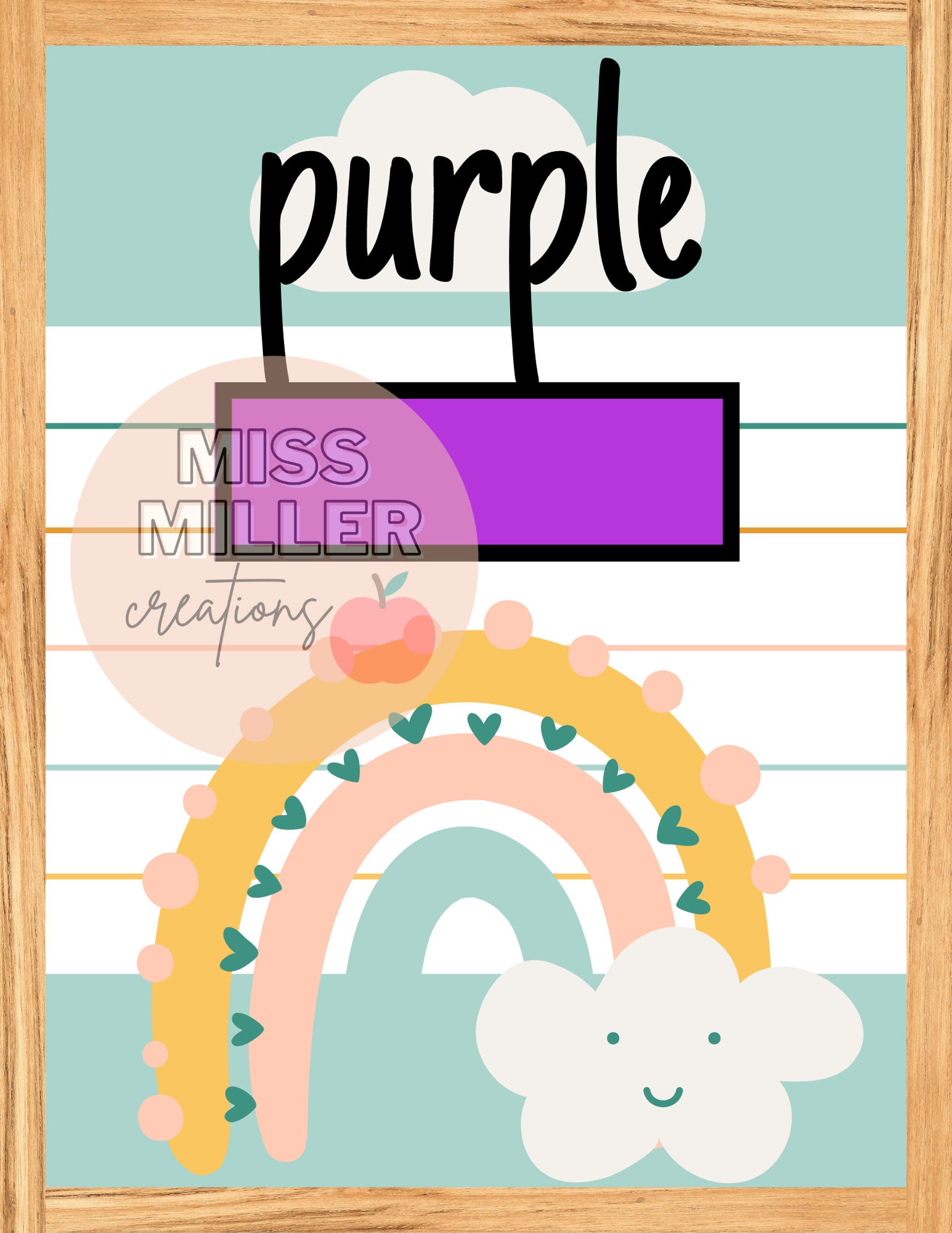 Modern Boho Rainbow Classroom Color Posters | Etsy