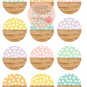 Pastel Boho Rainbow Class Jobs Display [editable] - Etsy