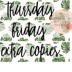 Boho TROPICS 10-drawer Cart Labels [editable Features] - Etsy