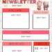 February/valentine's Day Newsletter Template [editable] - Etsy