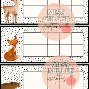 Woodland Classroom Math Displays - Etsy