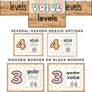 Groovy Pastel Voice Level Classroom Posters - Etsy