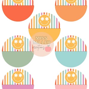 Retro Rainbow Class Jobs Display [editable] - Etsy