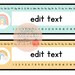 Modern Boho Rainbow Classroom Desk Plates editable - Etsy