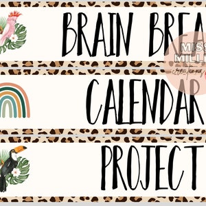 Boho TROPICS Classroom Schedule [editable] - Etsy