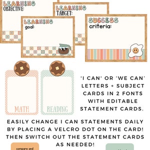 The Breakfast Club Learning Goal Posters/i Can Statements/focus Wall - Etsy