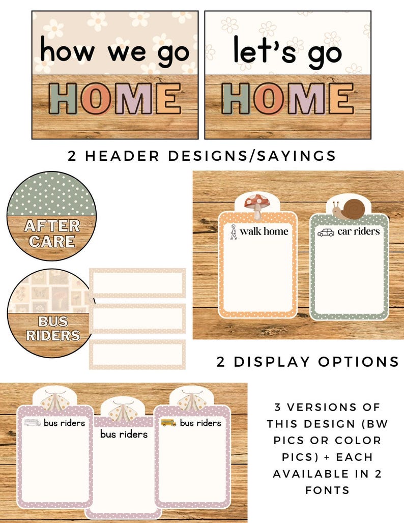 Cottagecore Dismissal Chart - Etsy