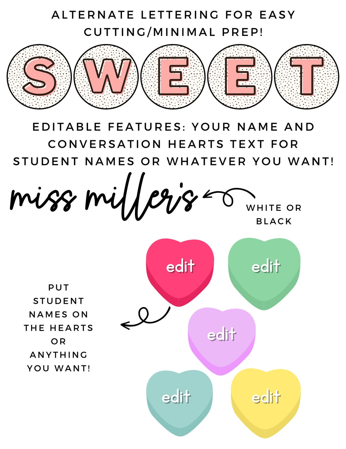 Teacher's Sweethearts Bulletin Board Kit valentine's - Etsy