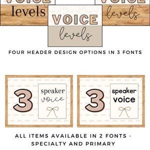 Wildflower Fields Voice Level Classroom Posters - Etsy