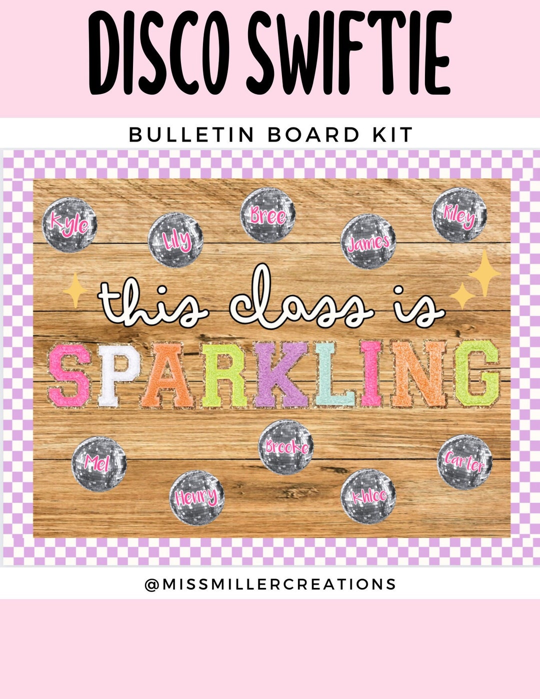 Disco Swiftie Back to School Bulletin Board Kit - Etsy