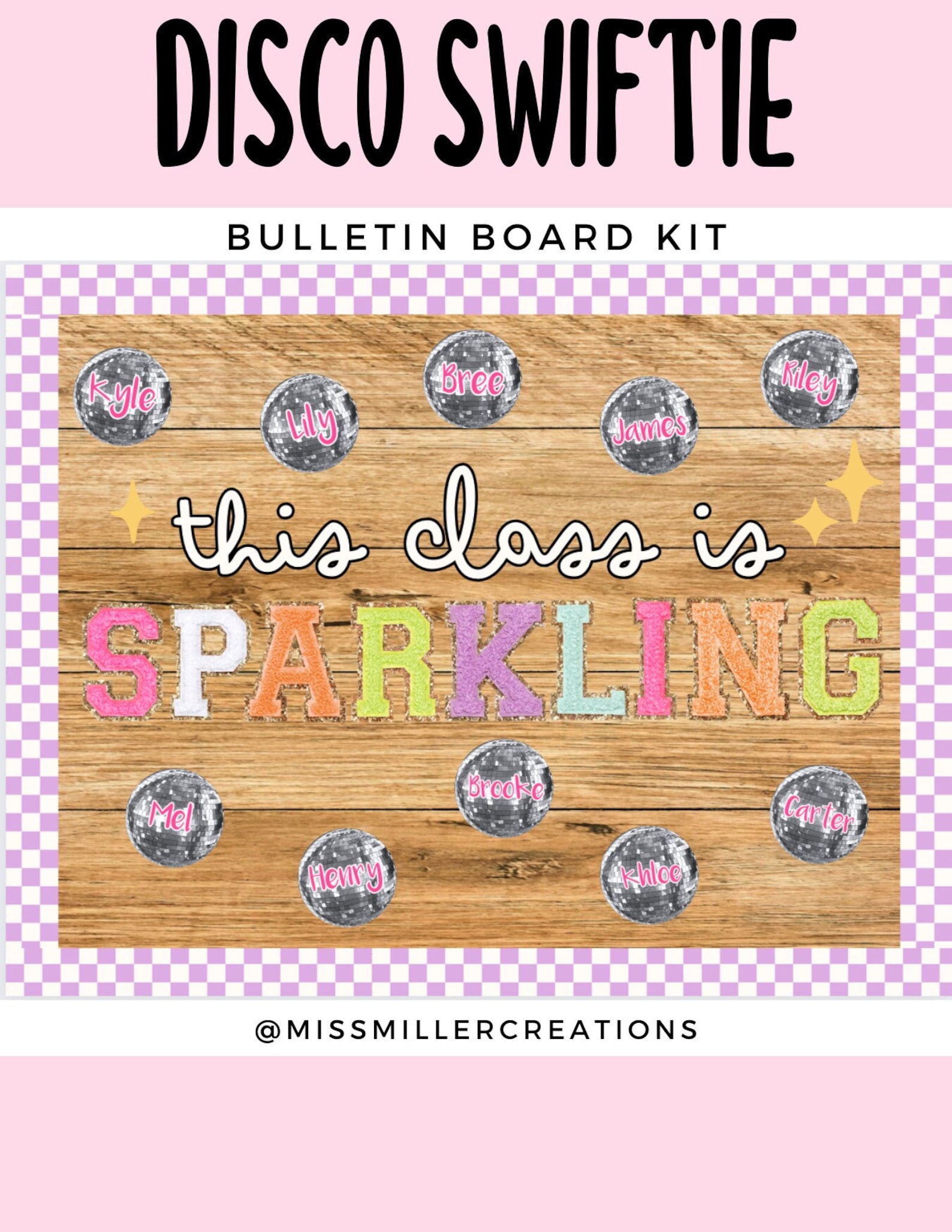 Disco Swiftie Back to School Bulletin Board Kit - Etsy