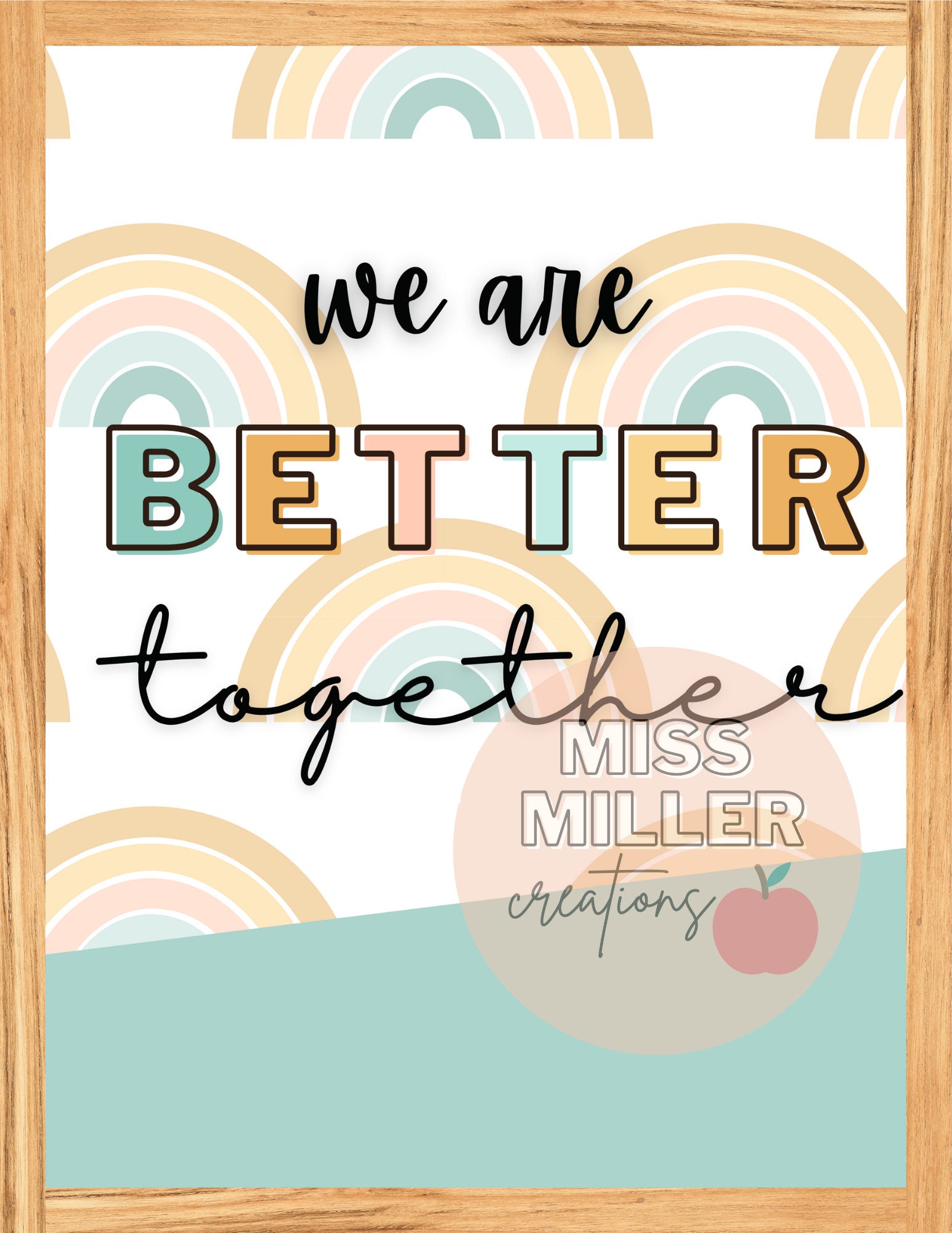 Modern Boho Rainbow Classroom Decor editable - Etsy UK