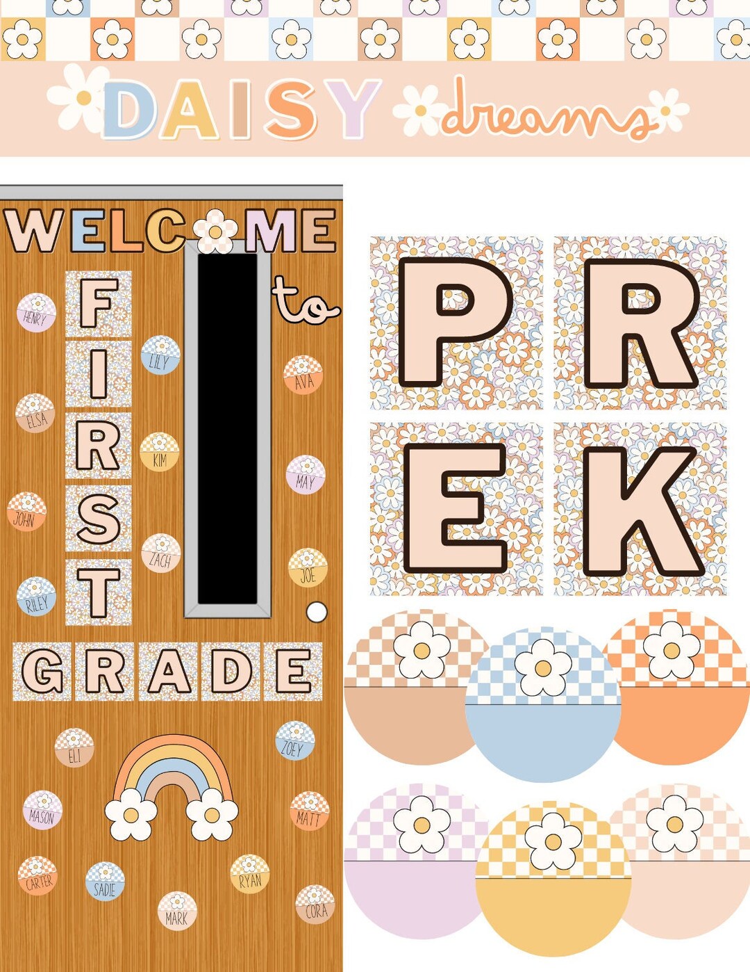 Daisy Dreams Classroom Door Display - Etsy