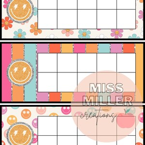 Groovy Glitter Math Classroom Displays [100 Chart, Ten Frames, Skip ...