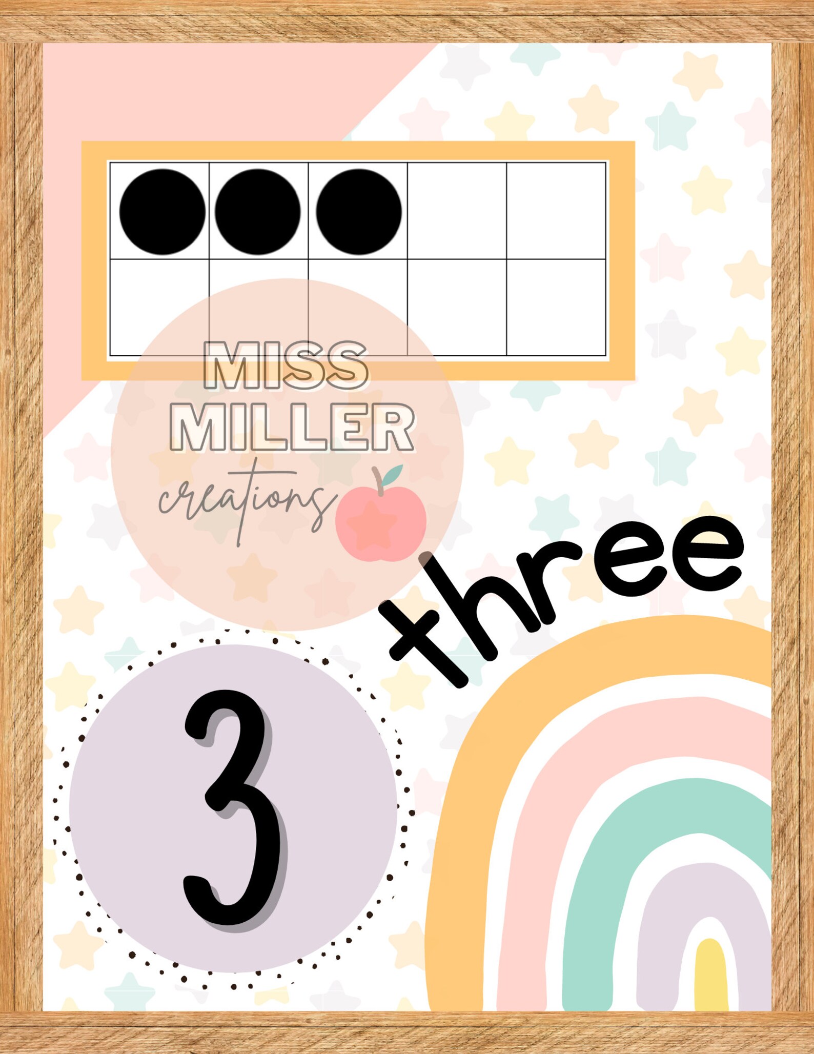Pastel Boho Rainbow Classroom Number Posters - Etsy