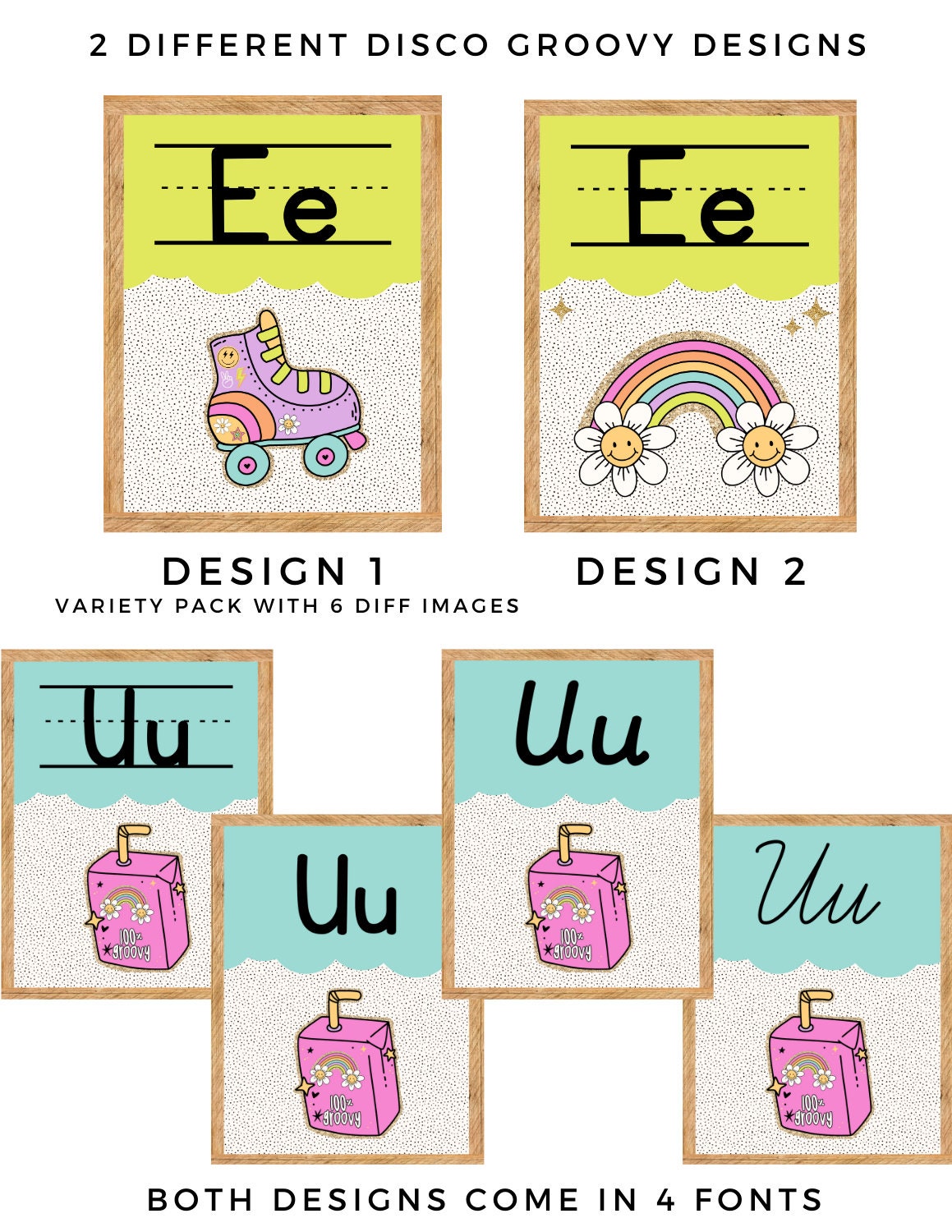 Disco Era Classroom Alphabet - Etsy