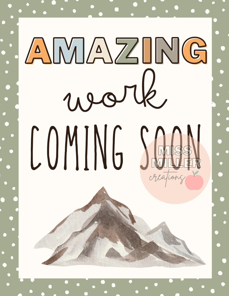 Adventure Work Coming Soon Posters - Etsy