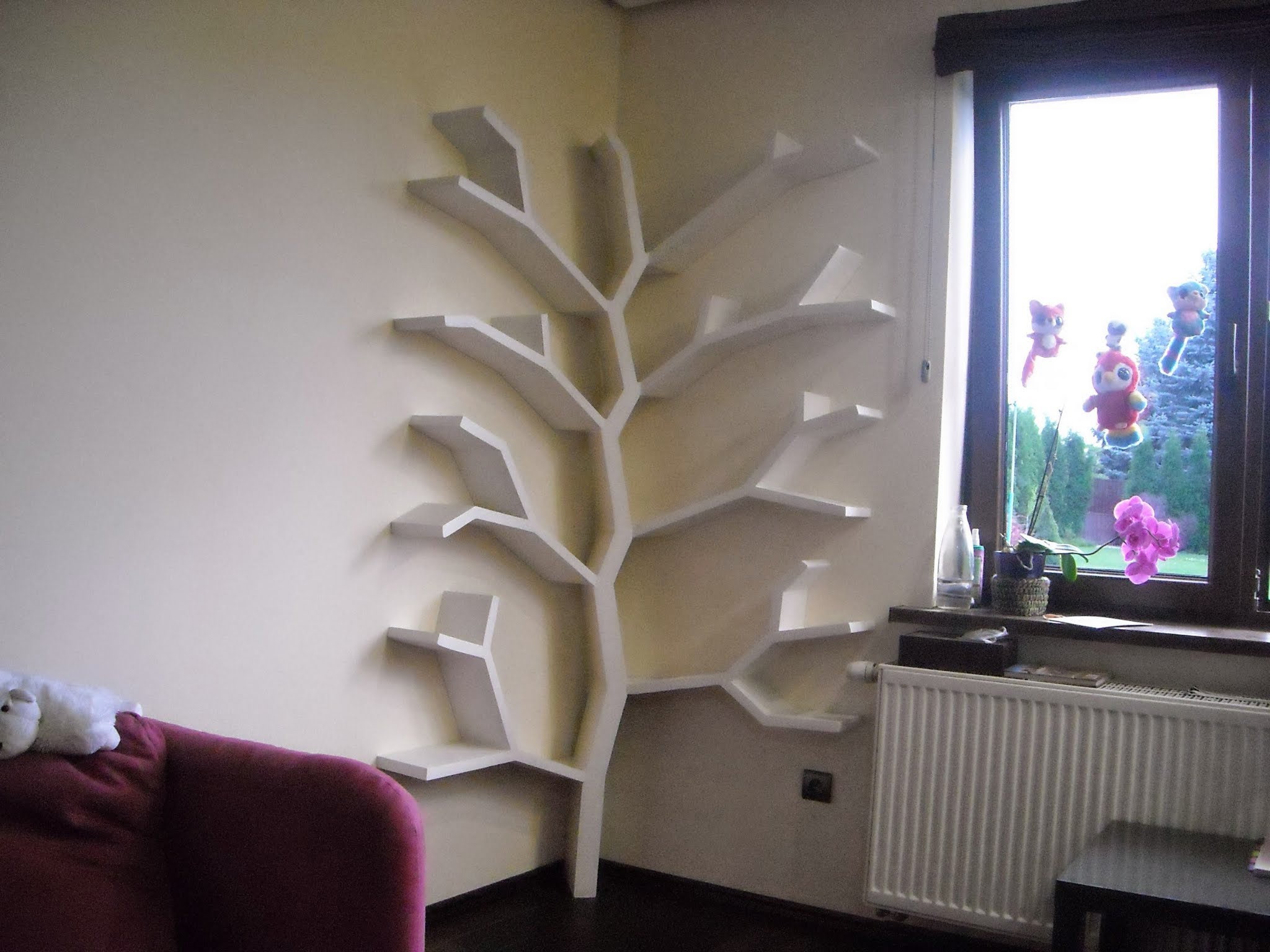 Wooden Tree Bookcases Decorative Rustic Tree Branch - Etsy