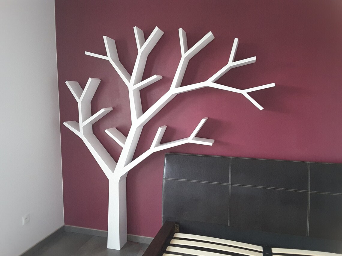 Decorative Wooden Tree Bookcases Rustic Tree Branch | Etsy