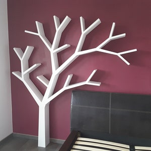 Decorative Wooden Tree Bookcases, Rustic Tree Branch Bookshelves, Book ...