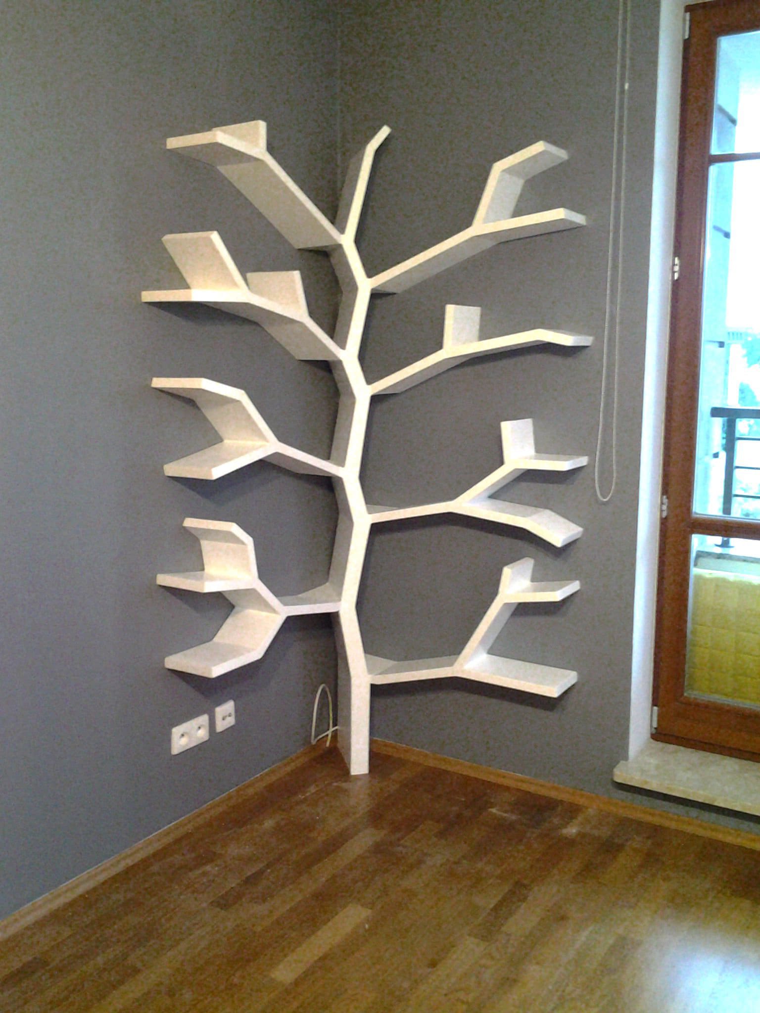 Wooden Tree Bookcases Decorative Rustic Tree Branch - Etsy