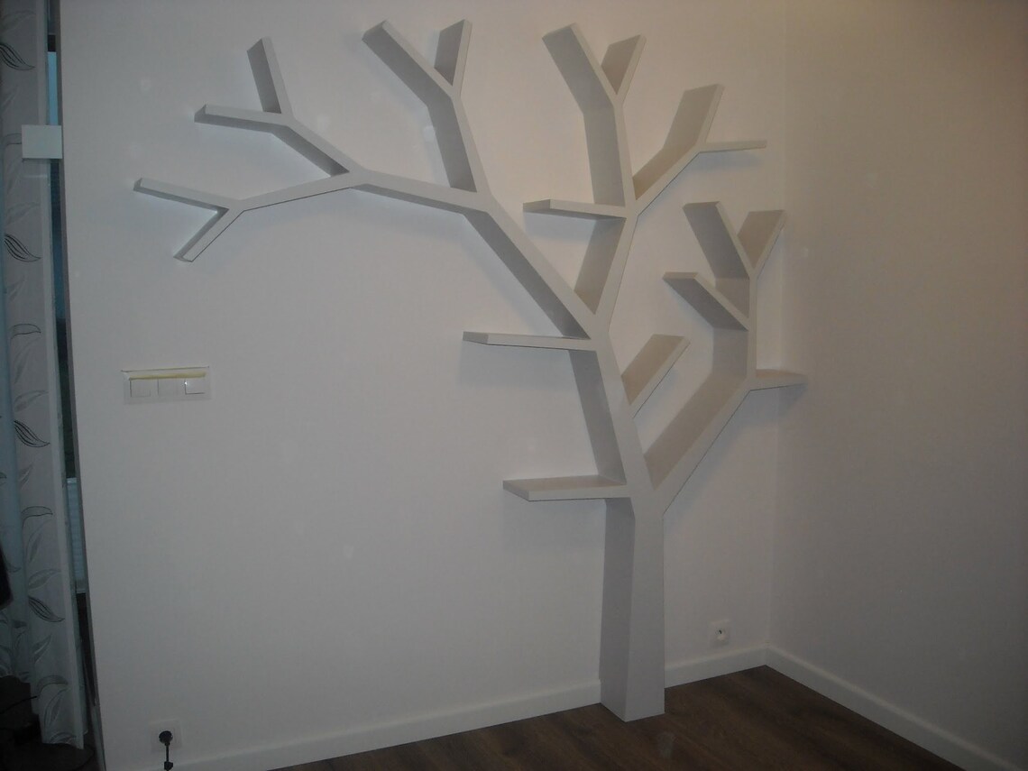 New Design Wall Shelf Unique Model Tree Bookcases Decorative - Etsy