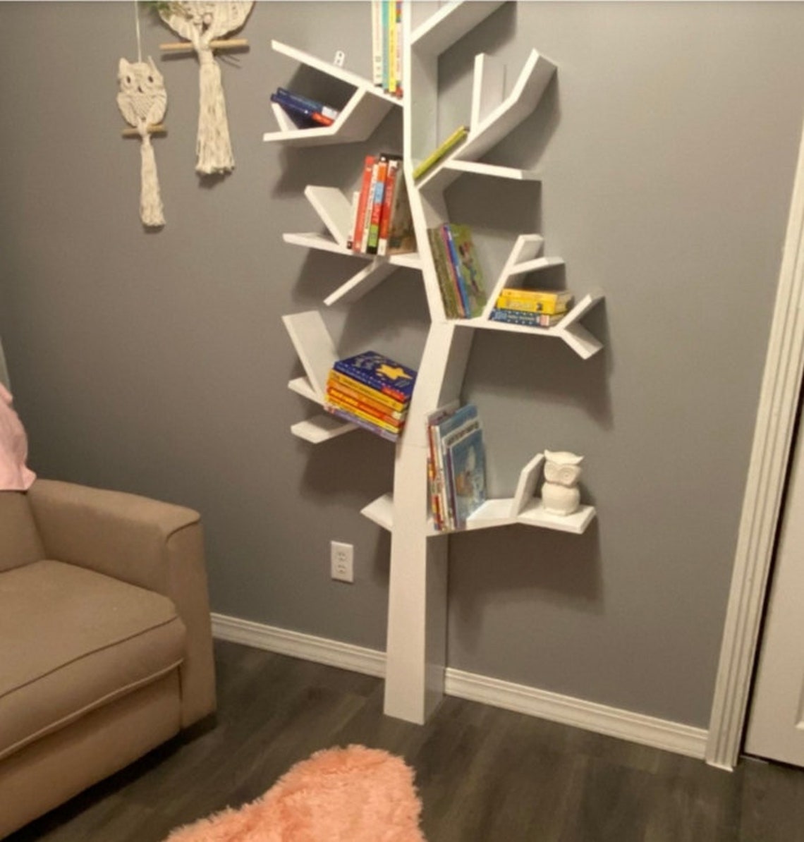 Wooden Tree Bookcases Rustic Tree Branch Bookshelves Book - Etsy