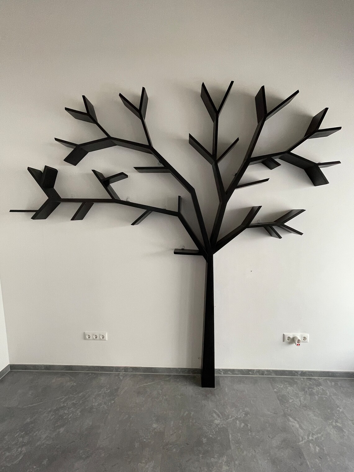 Treebookshelf, Rustic Bookcase, Production in Customised Sizes, Natural ...