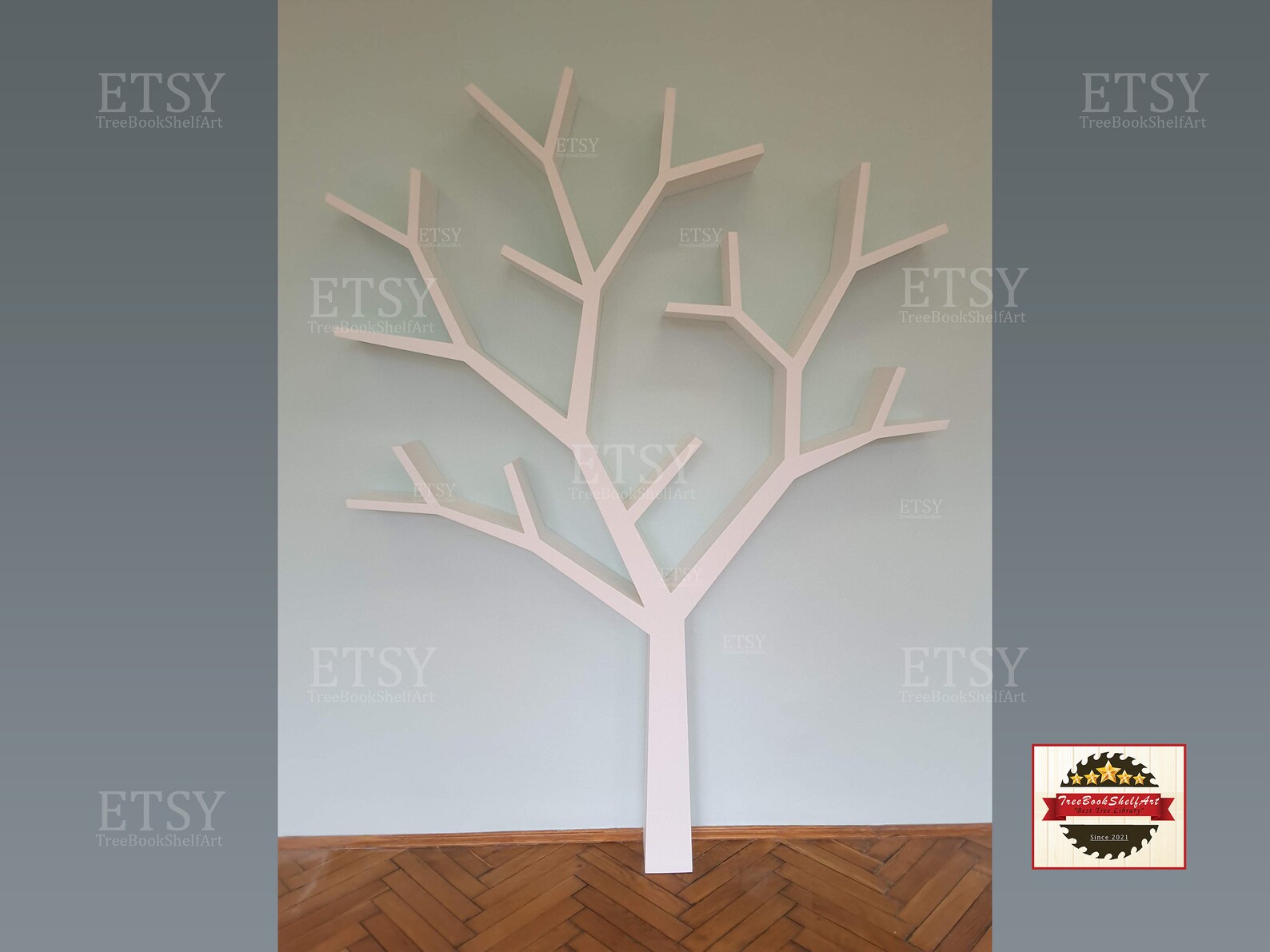 Handmade Wooden Tree Bookshelf, Rustic Branch Design, Nursery Decor - Etsy