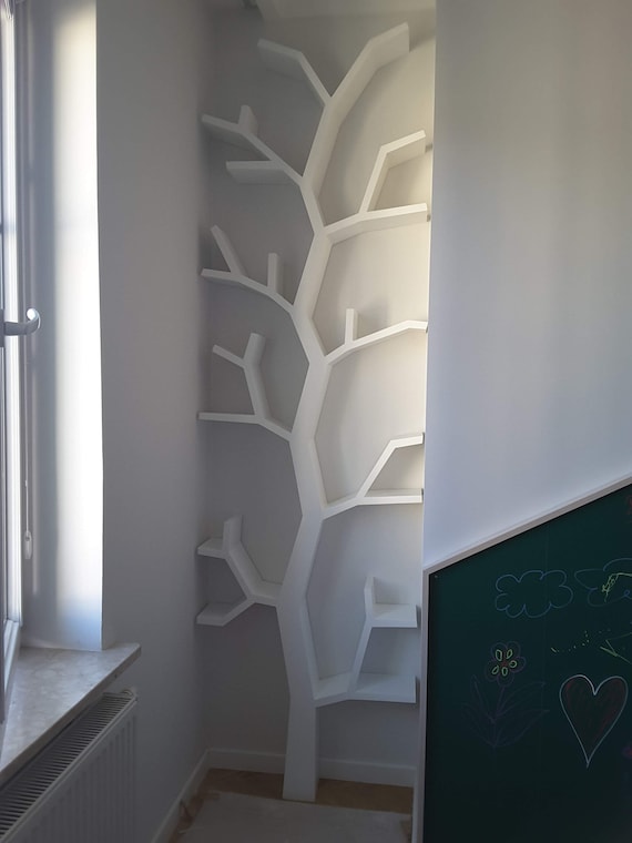 Tree Branch Wall Bookcases Tree Bookshelves Unique Rustic | Etsy