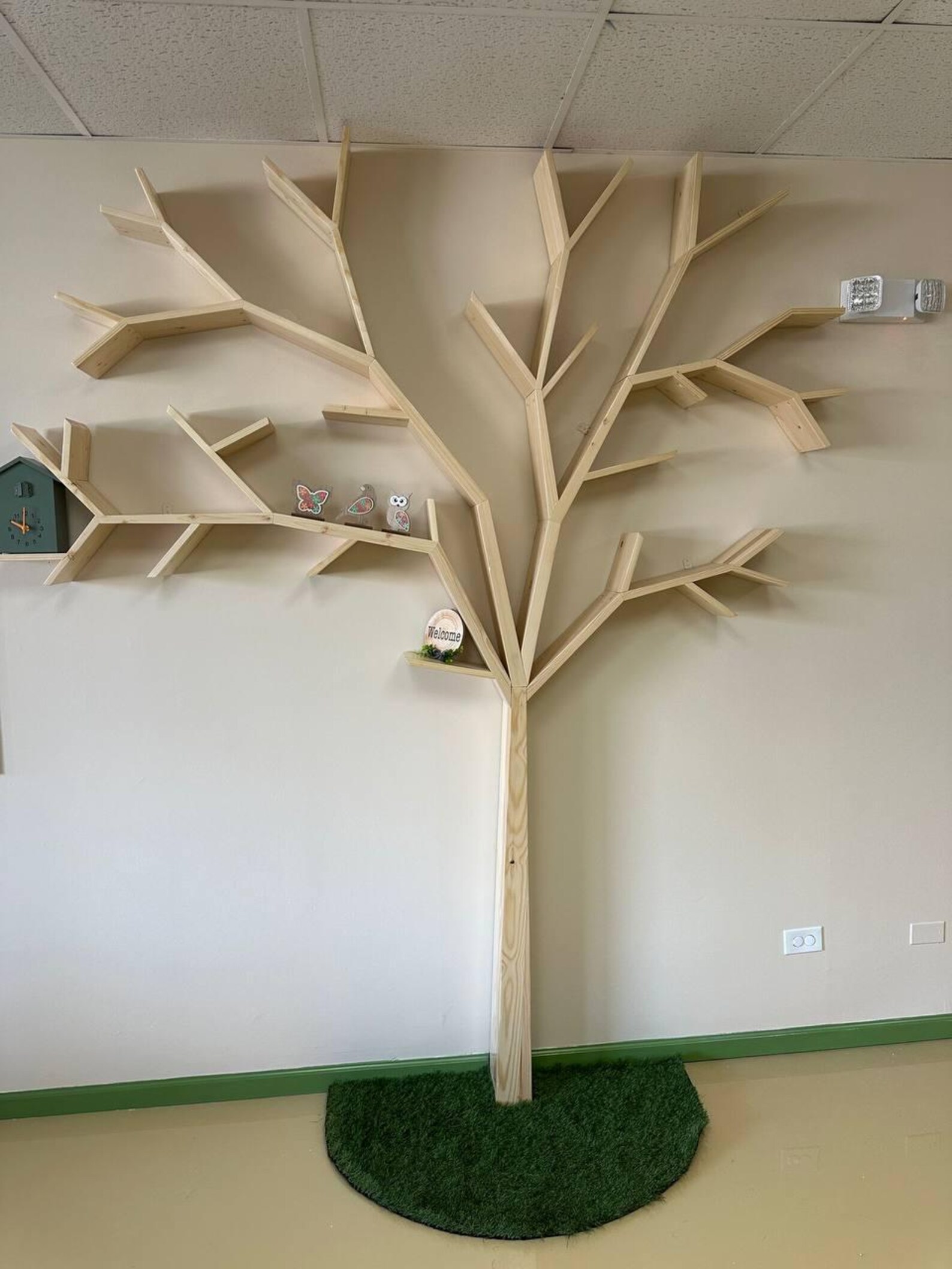 Treebookshelf, Rustic Bookcase, Production in Customised Sizes, Natural ...