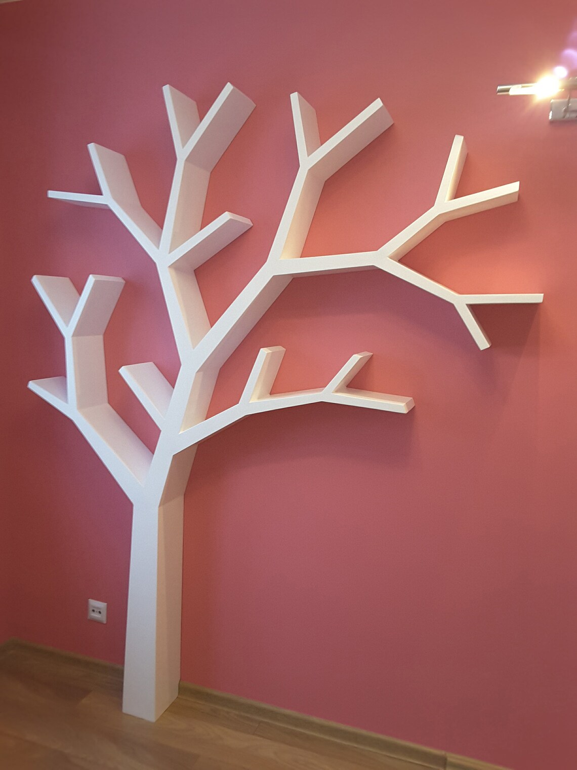 Decorative Wooden Tree Bookcases Rustic Tree Branch | Etsy