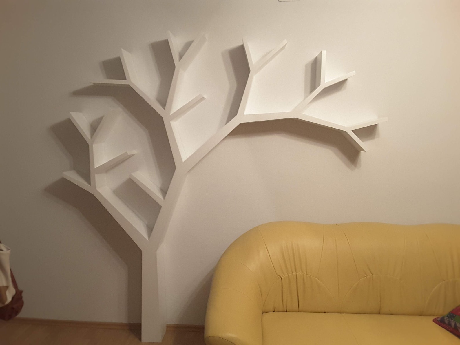 New Unique Wooden Tree Bookcases Rustic Tree Branch | Etsy