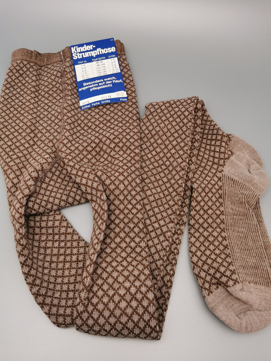 Original 80s Kids Knitting Winter Tights Vintage 70s NOS Unworn 152-164 ...