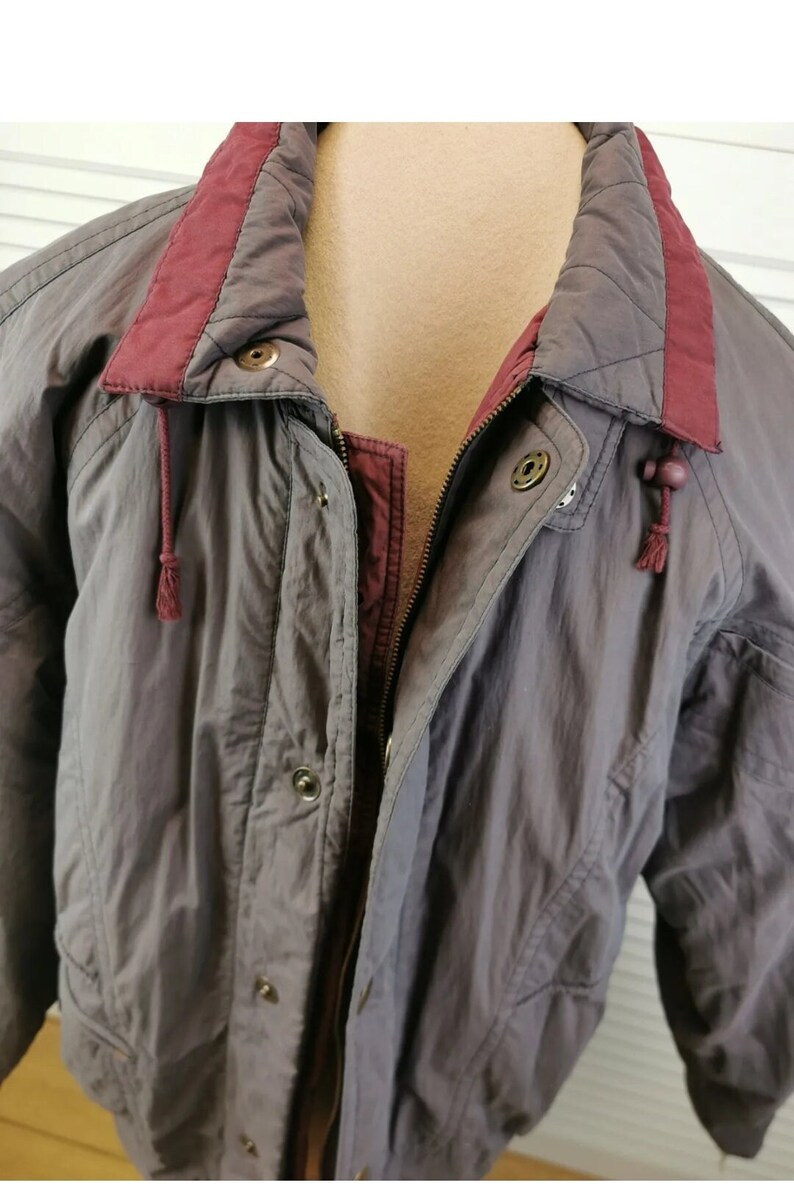 80s Deadstock Vintage Winter Jacket Men Unisex Jacket Anorak Boxy ...