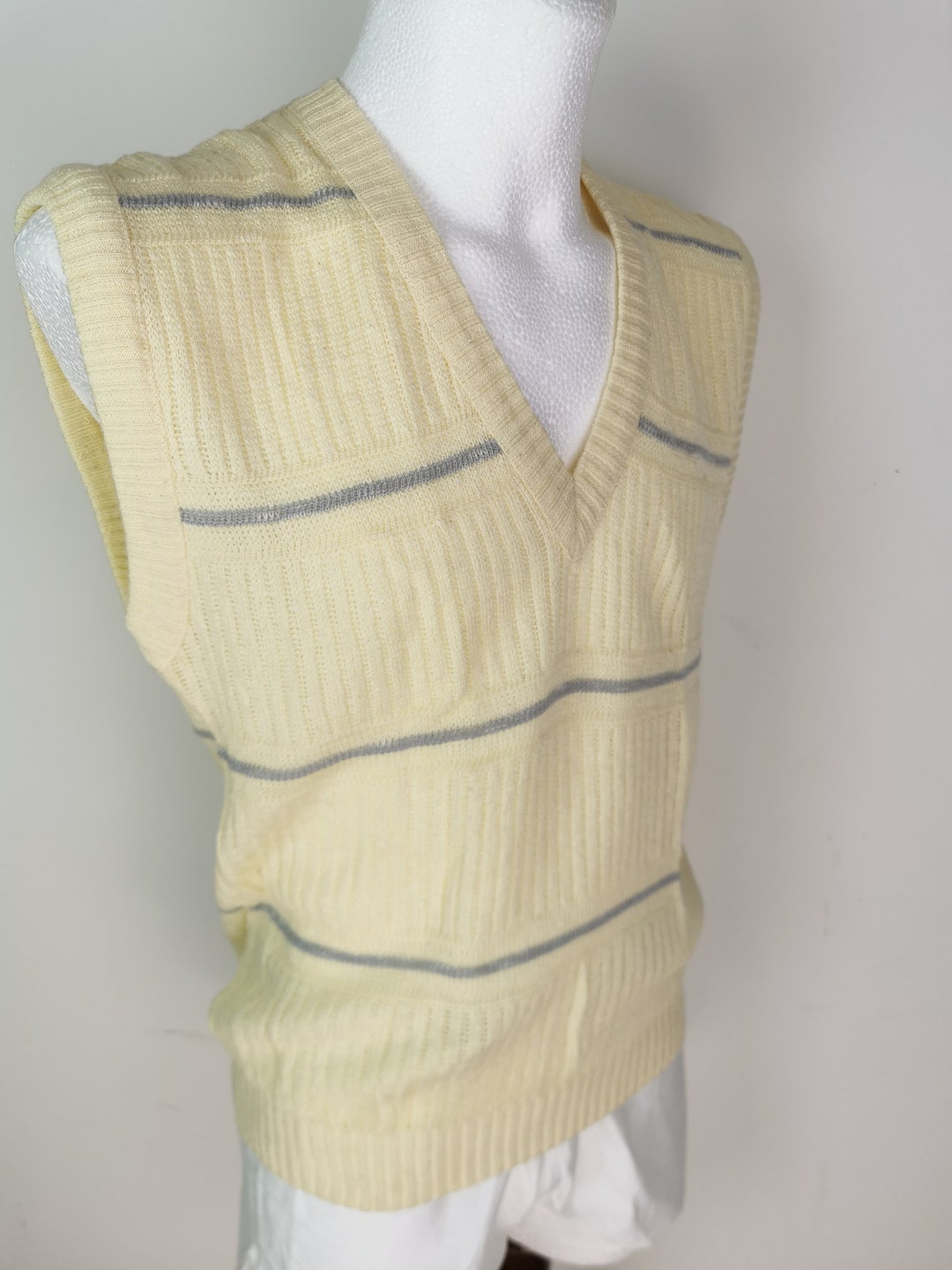 90s Deadstock Vintage Men's Knit Pullover Sweater 80s NOS Size M 50 ...