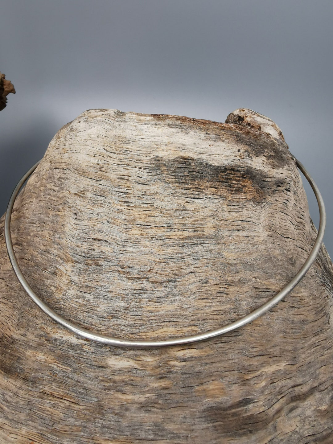 Vintage Modernist 925 Sterling Silver Collar Choker Solid 19g Brutalist ...