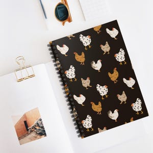 Charming Chicken Spiral Notebook - Fun Farmhouse Design, Perfect Gift ...