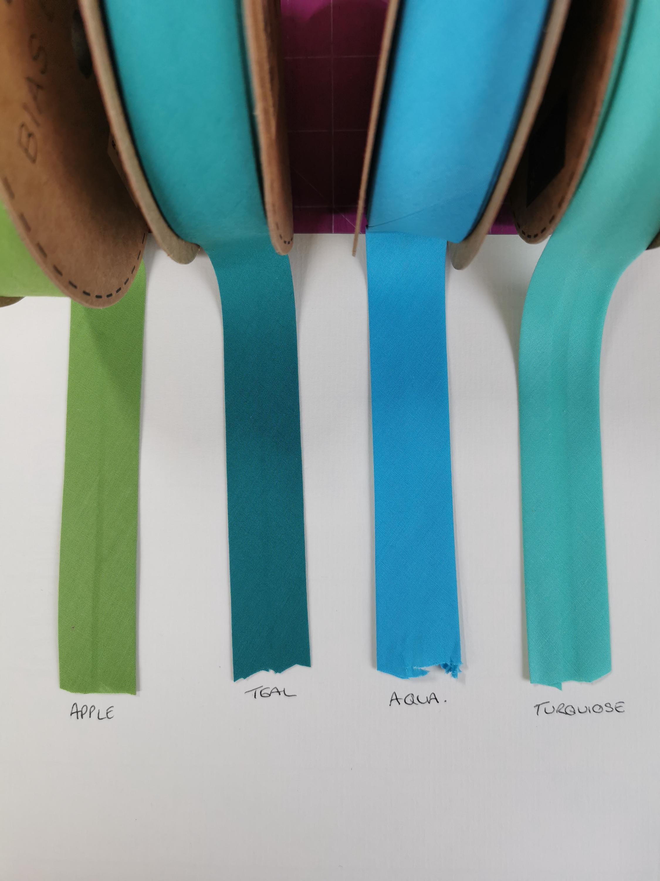 Soft Cotton Bias Binding 5m Lengths Various Colours Sewing Quilting ...