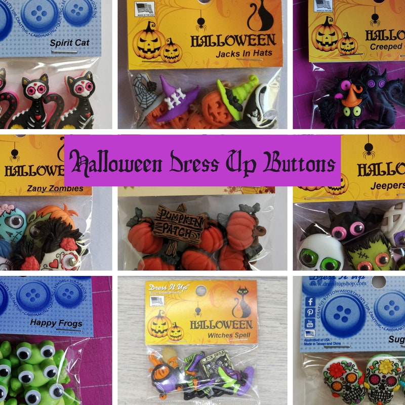 Halloween Buttons - Etsy UK