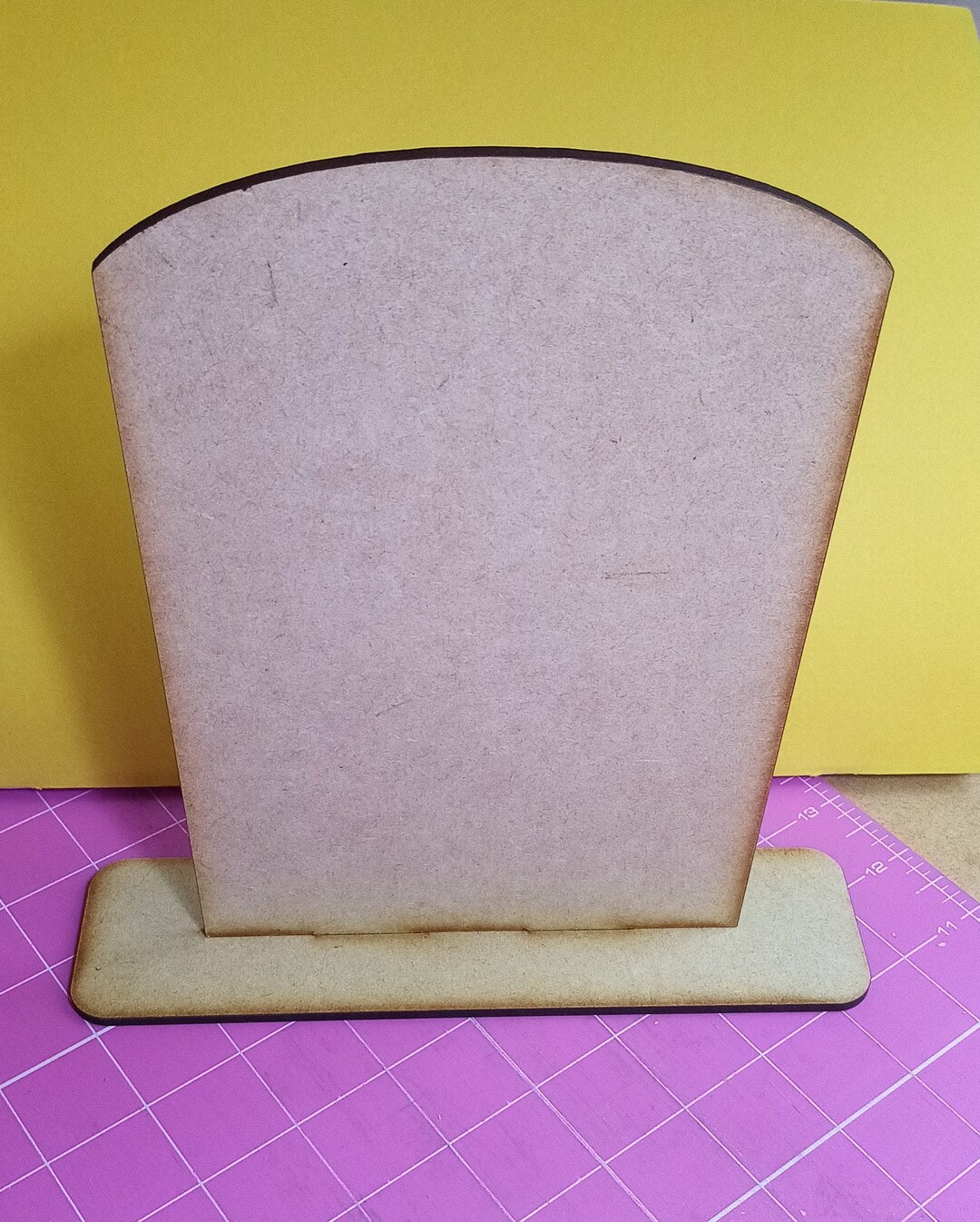 Mdf Laser Cut Small Plaque/gravestone Wooded Freestanding - Etsy