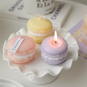1 Piece Macaron Scented Candle Set,cute Handmade Aromatherapy Candles ...