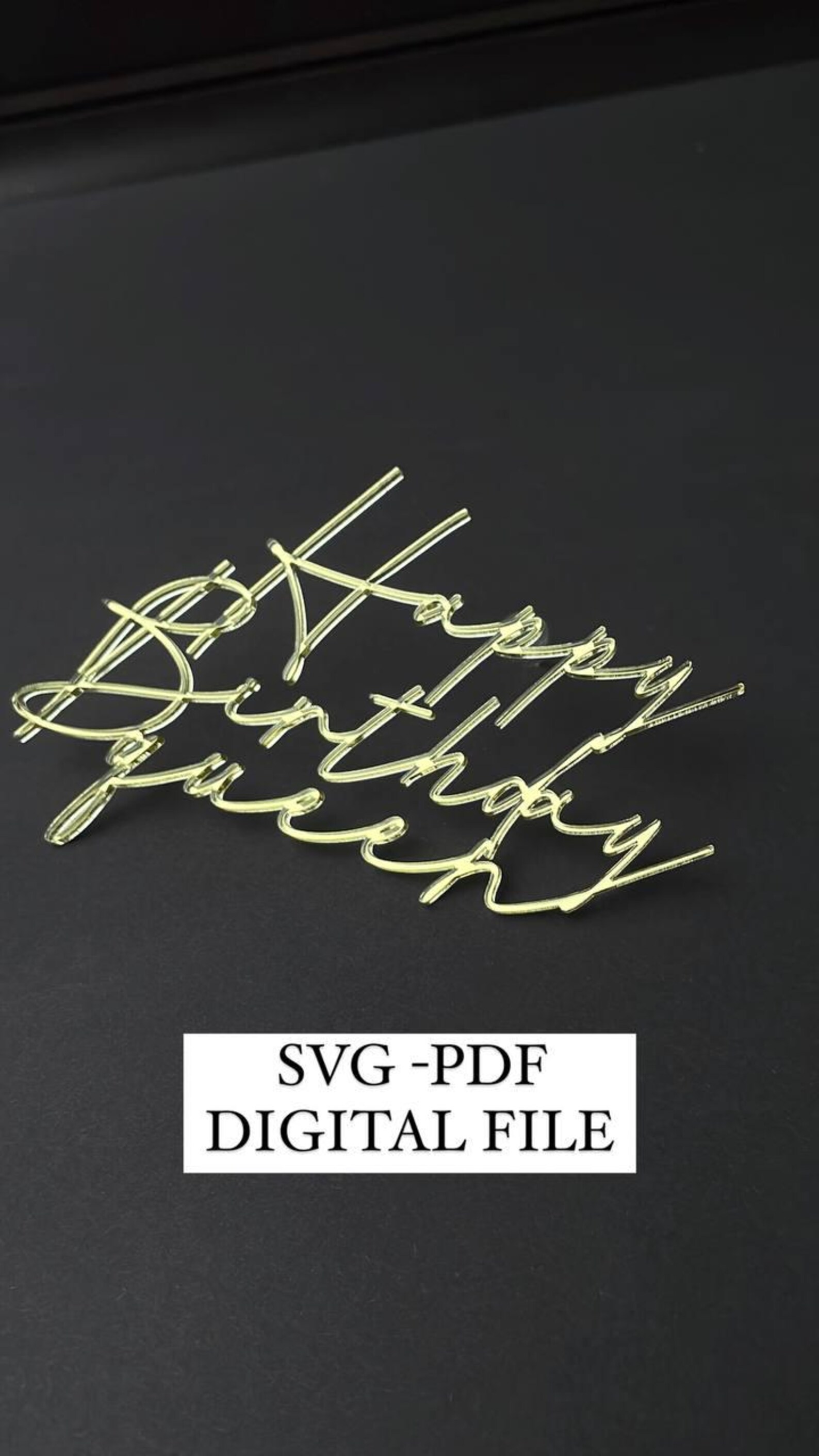 Happy Birthday Queen Svg , Topper Queen Svg , Pdf Lazer Cutting - Etsy